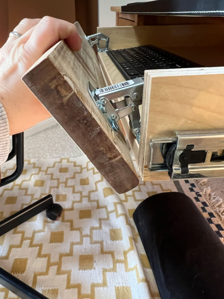 DIY Under Desk Keyboard Tray (in a Drawer!) - Erin Zubot Design