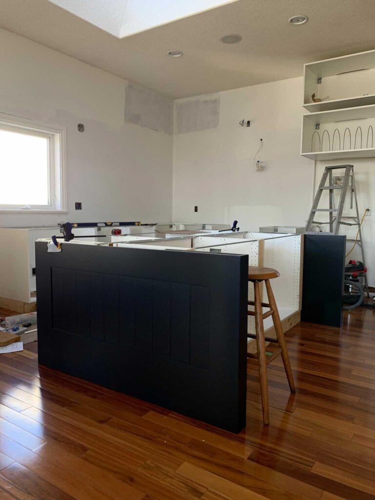 How to Make a Kitchen Island Out of Base Cabinets - Erin Zubot Design