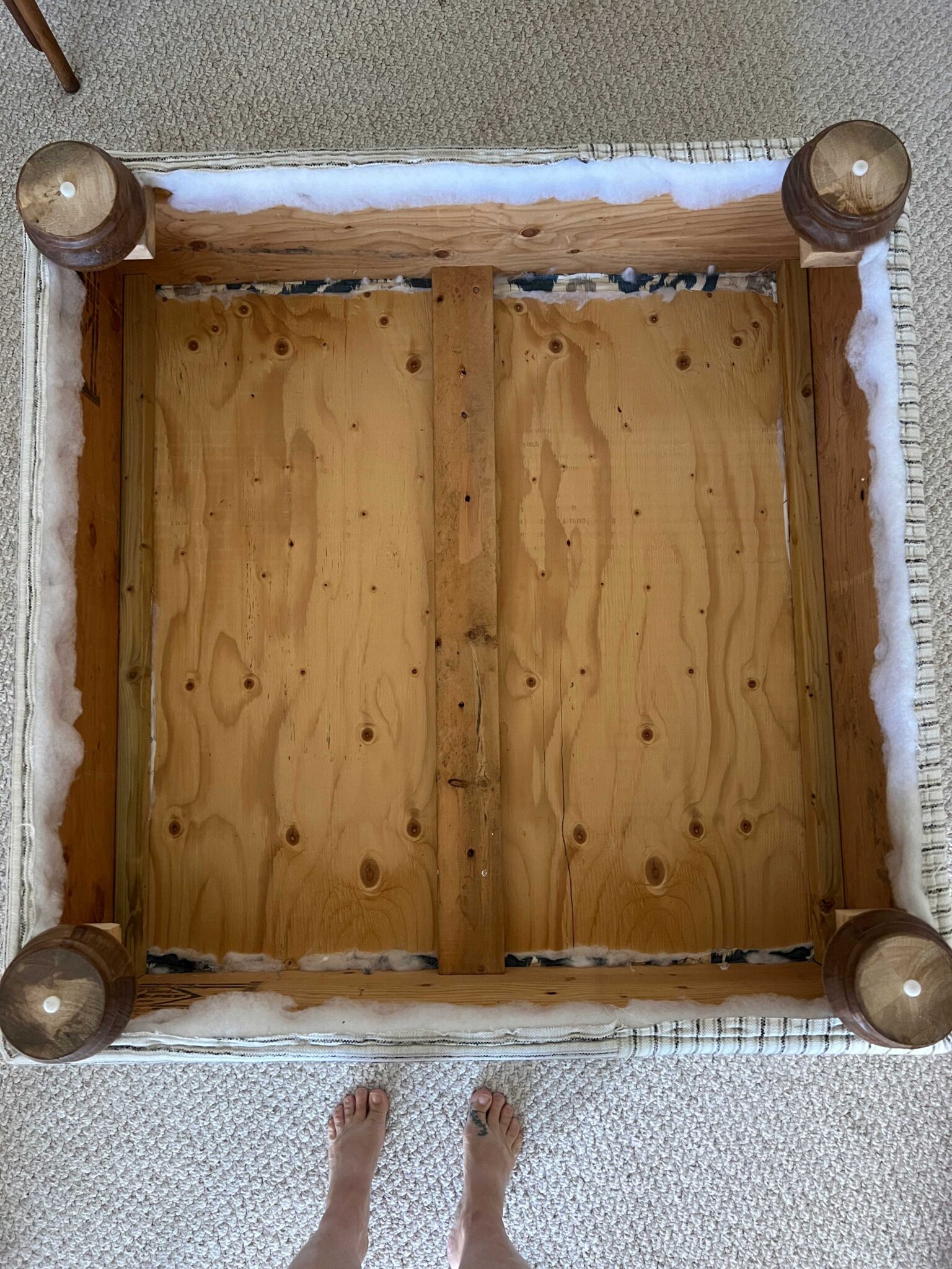 DIY Ottoman - How to Make an Upholstered Ottoman - Erin Zubot Design