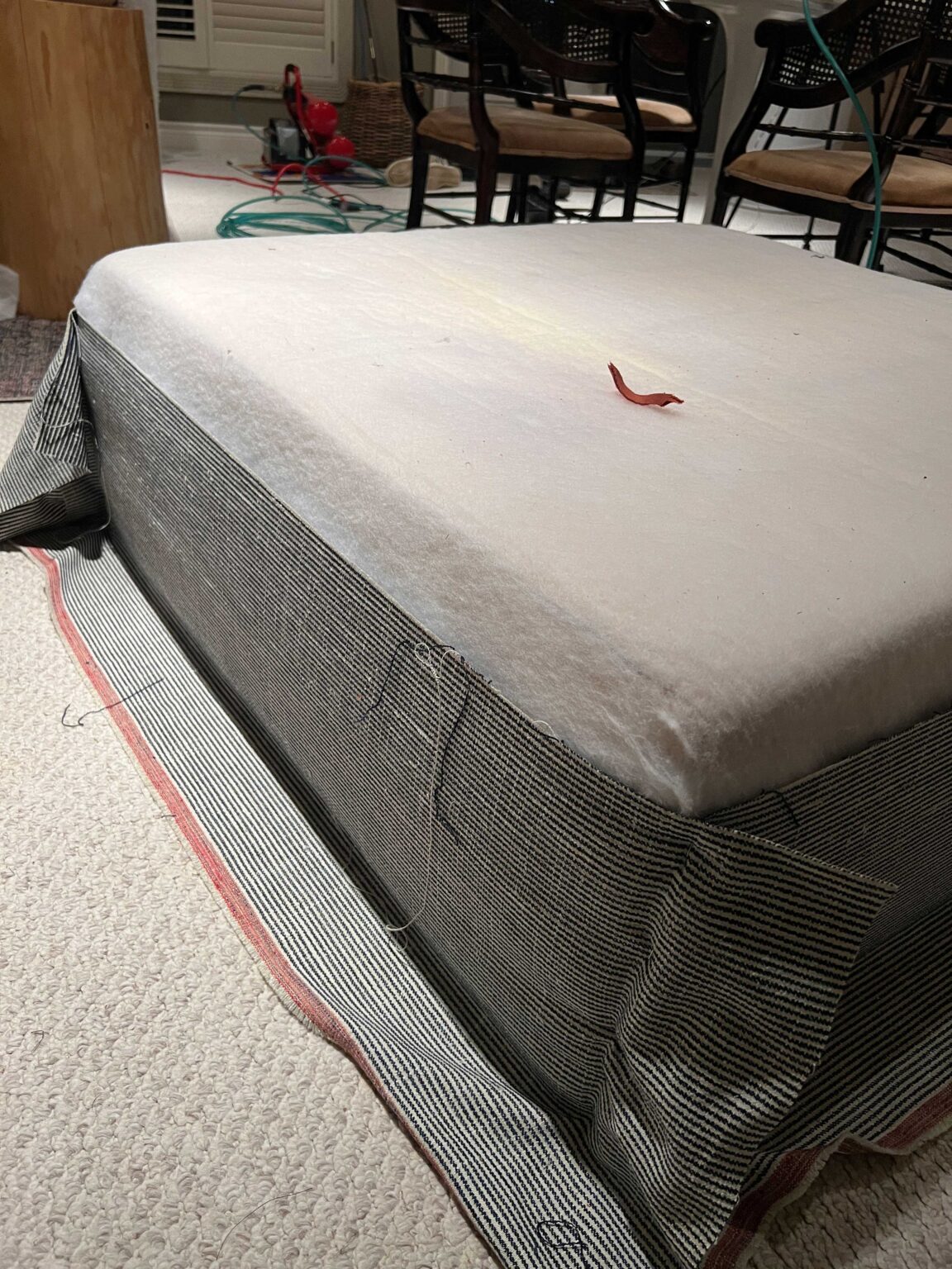 DIY Ottoman - How to Make an Upholstered Ottoman - Erin Zubot Design