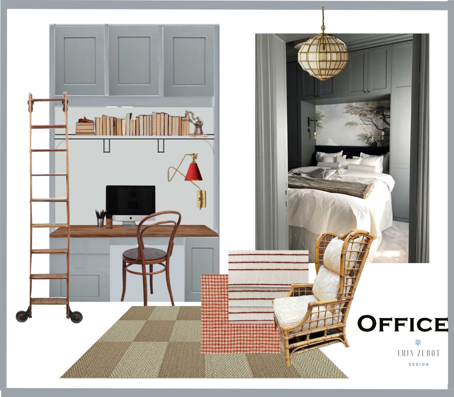 The Home Office Nook (Ideas for the Built-in Desk!) - Erin Zubot Design