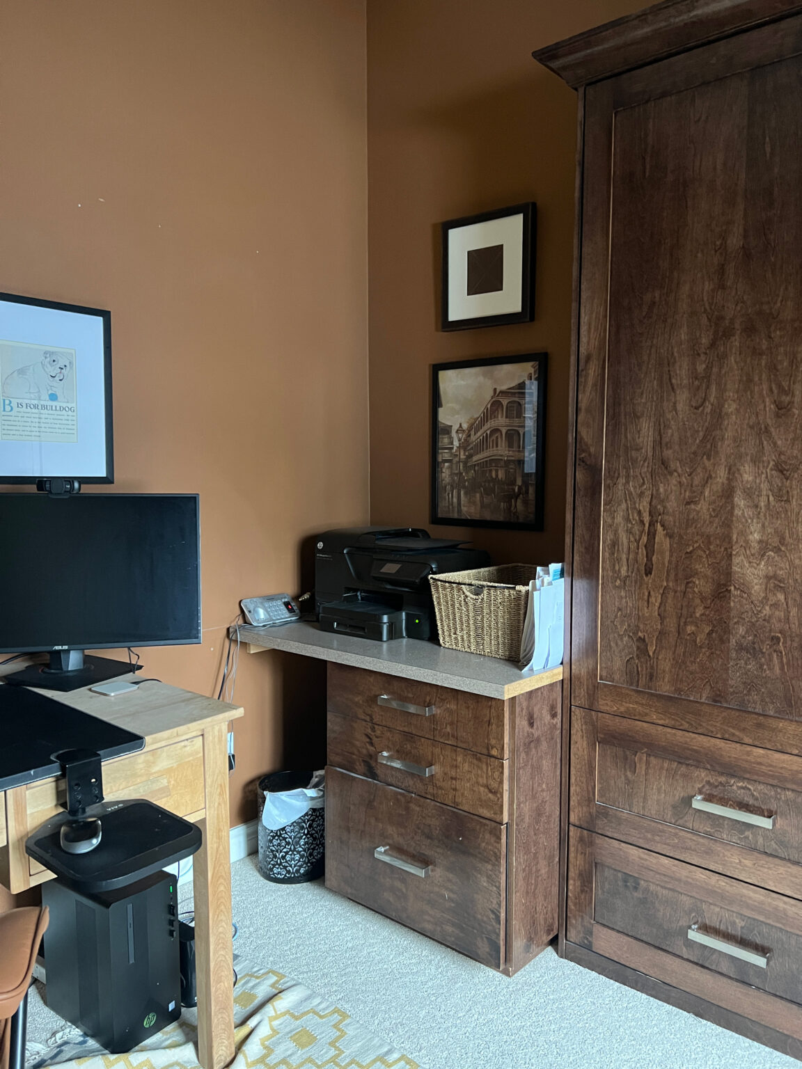 How To Build a Custom DIY Built-In Computer Desk - Erin Zubot Design