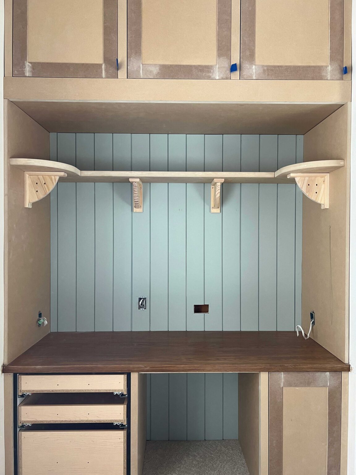 How To Build a Custom DIY Built-In Computer Desk - Erin Zubot Design