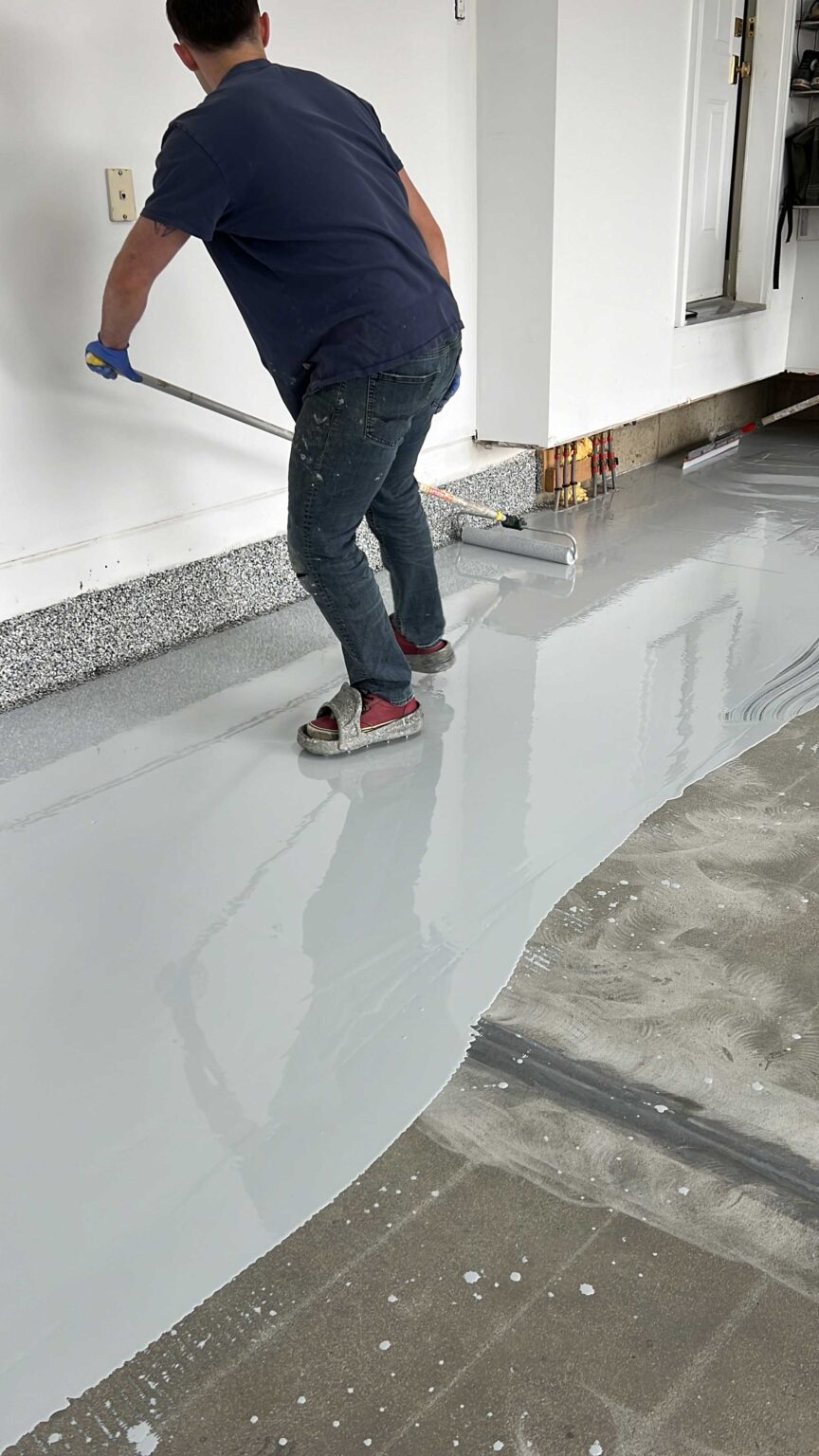 Polyurea Floor Coating Vs Epoxy in Our Garage - Erin Zubot Design