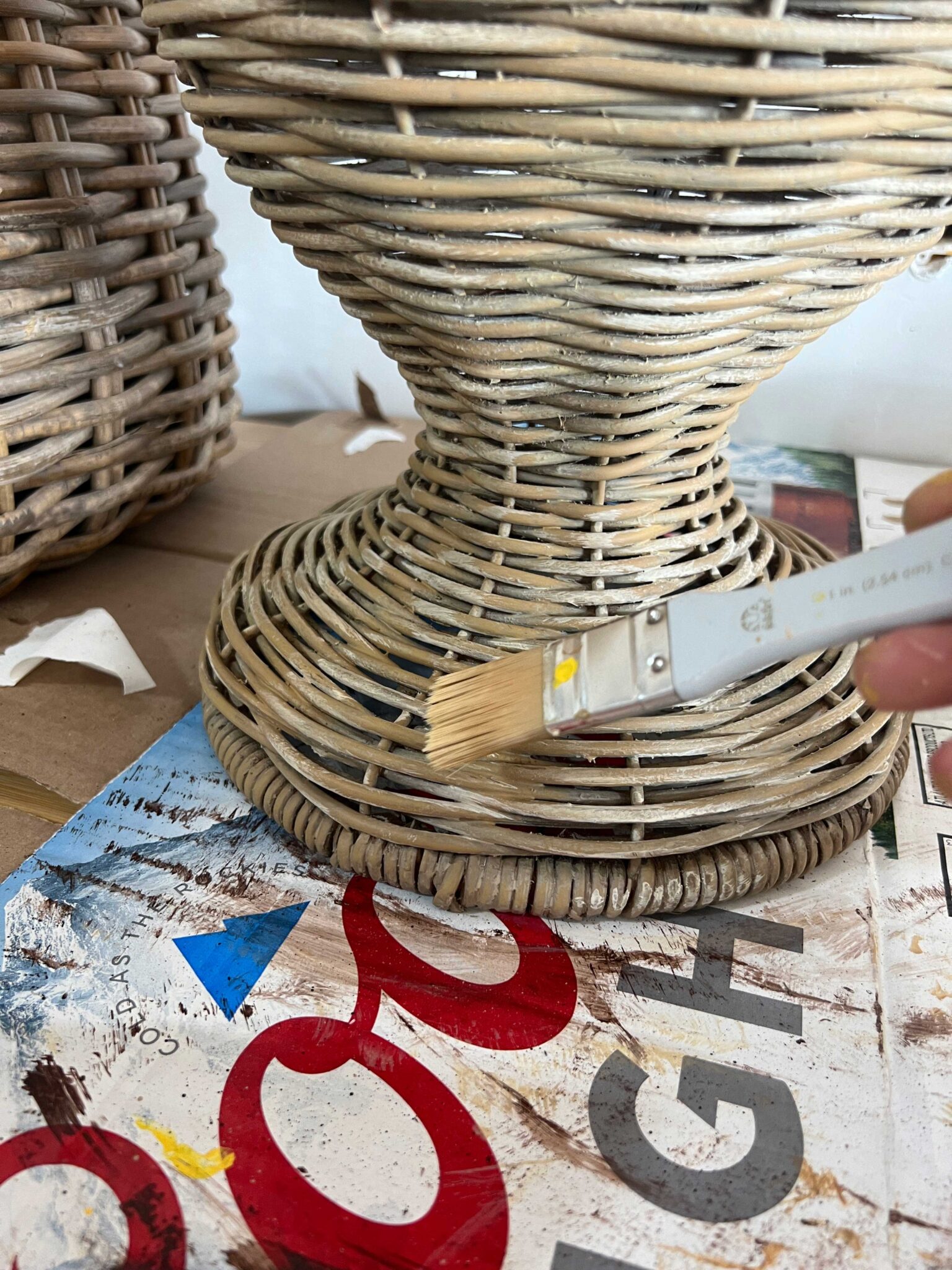 How to Paint Wicker to Look Natural (A Before and After!) - Erin Zubot ...