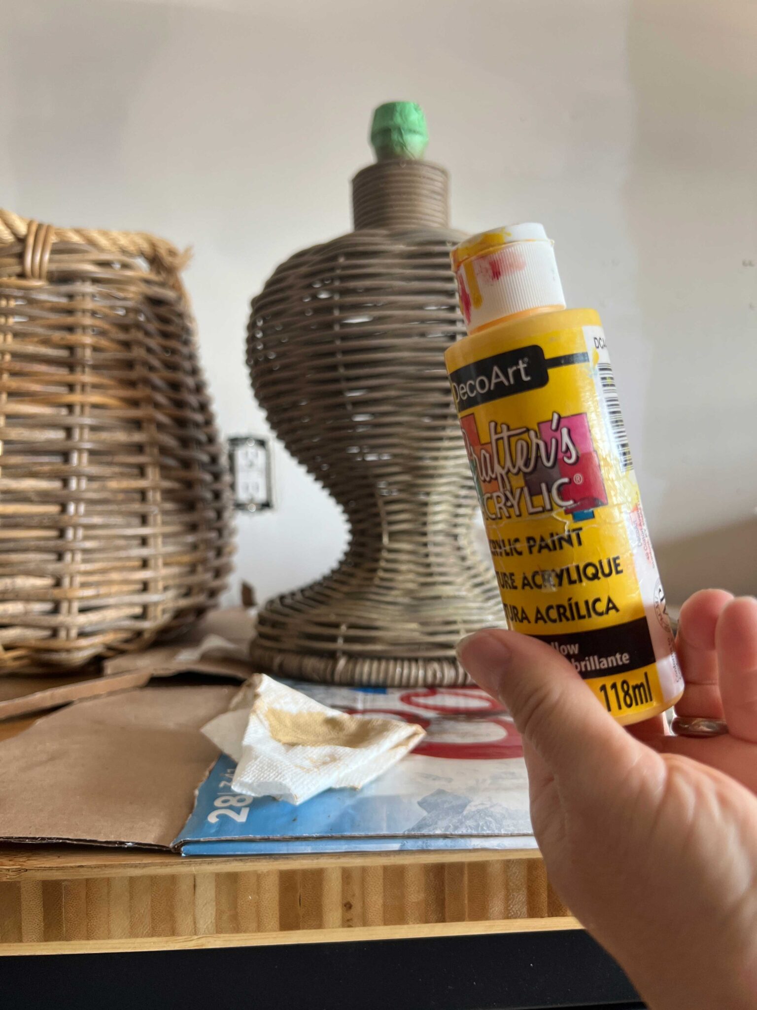 How to Paint Wicker to Look Natural (A Before and After!) - Erin Zubot ...