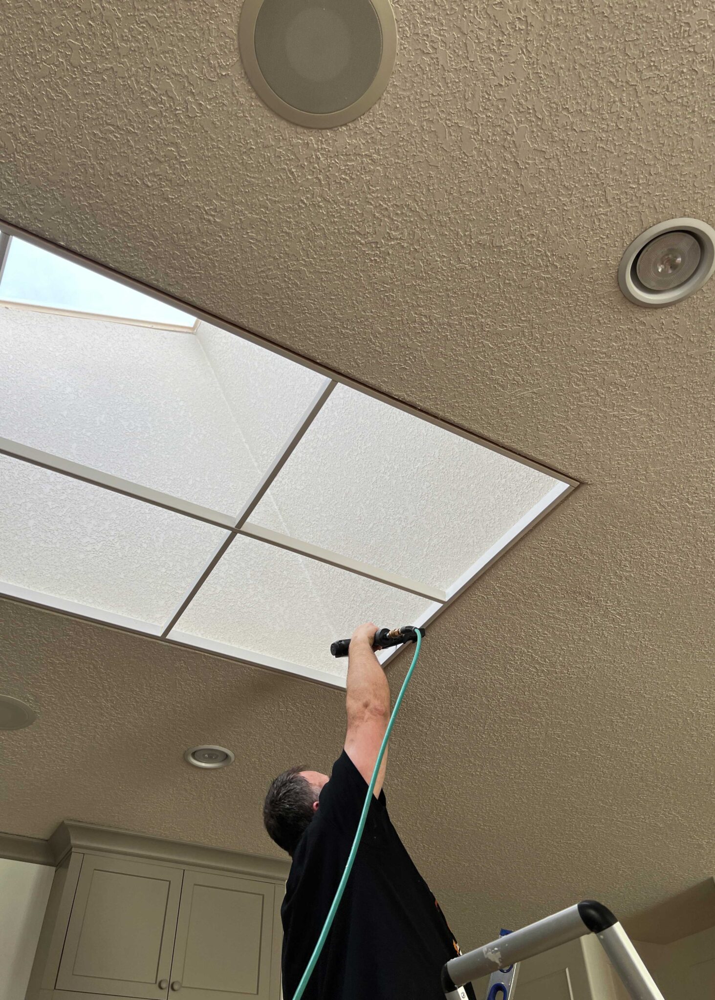 Using Vinyl Stained Glass Window Film for a Skylight - Erin Zubot Design