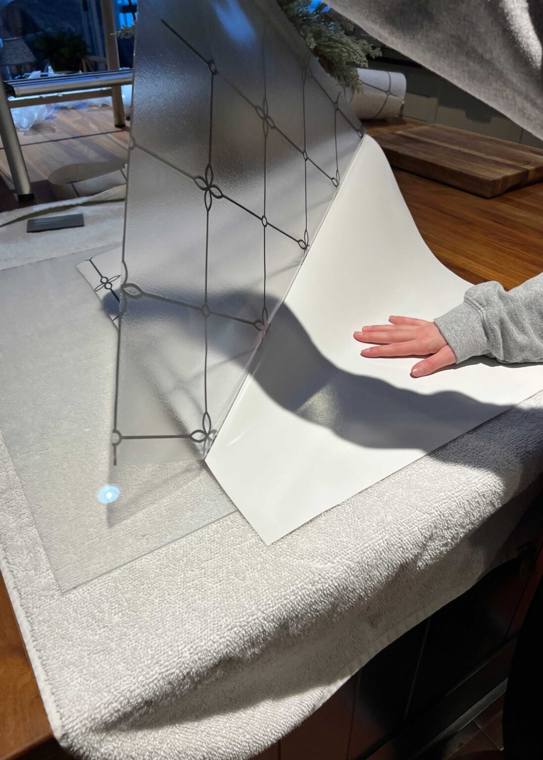 Using Vinyl Stained Glass Window Film for a Skylight - Erin Zubot Design