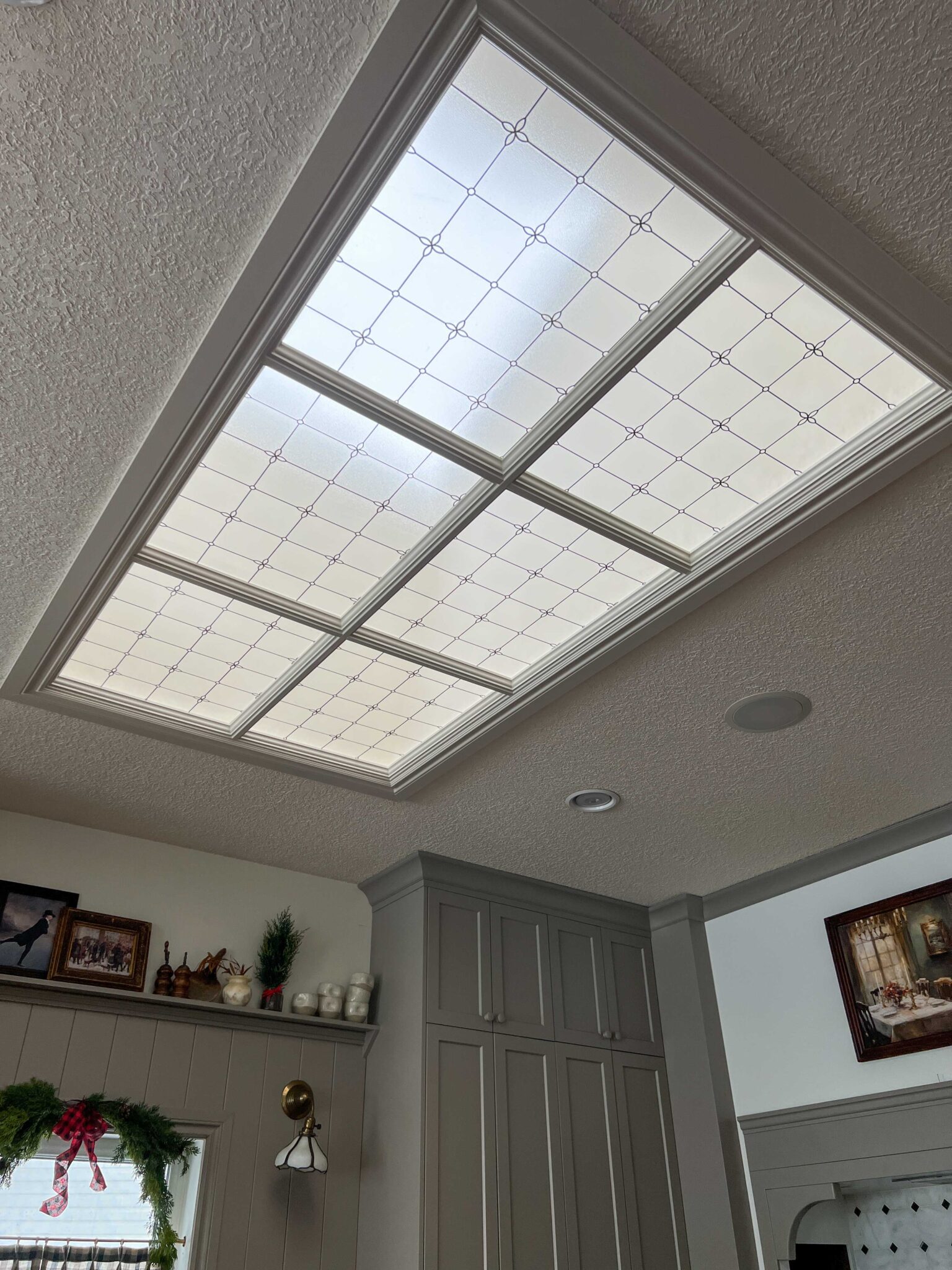 Using Vinyl Stained Glass Window Film for a Skylight - Erin Zubot Design