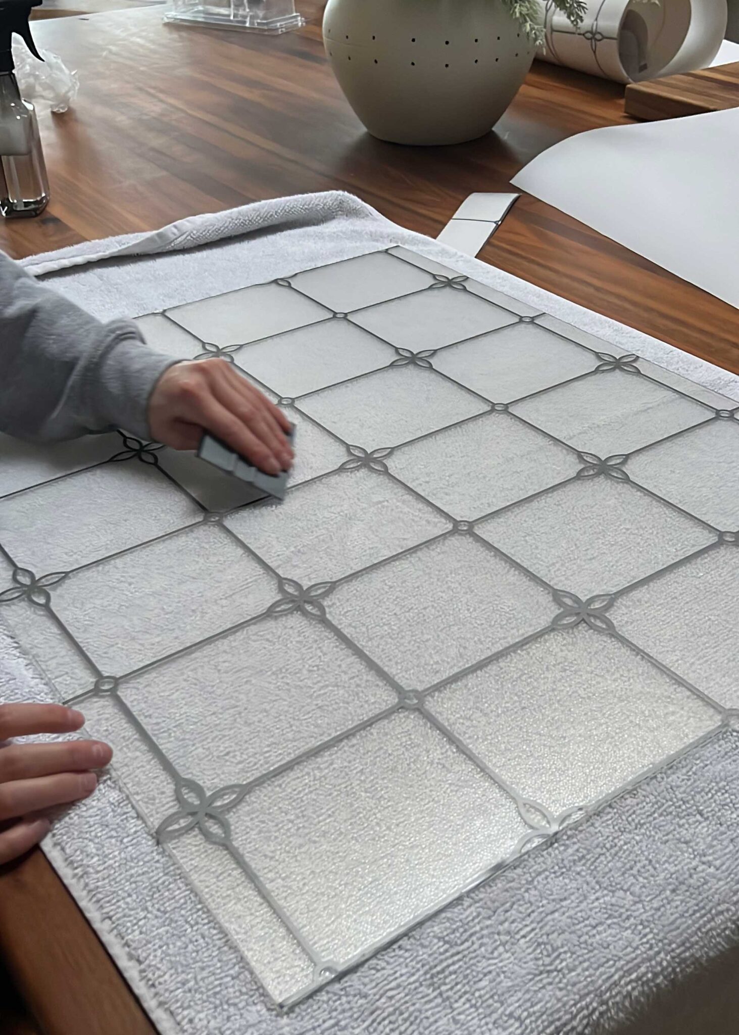 Using Vinyl Stained Glass Window Film for a Skylight - Erin Zubot Design