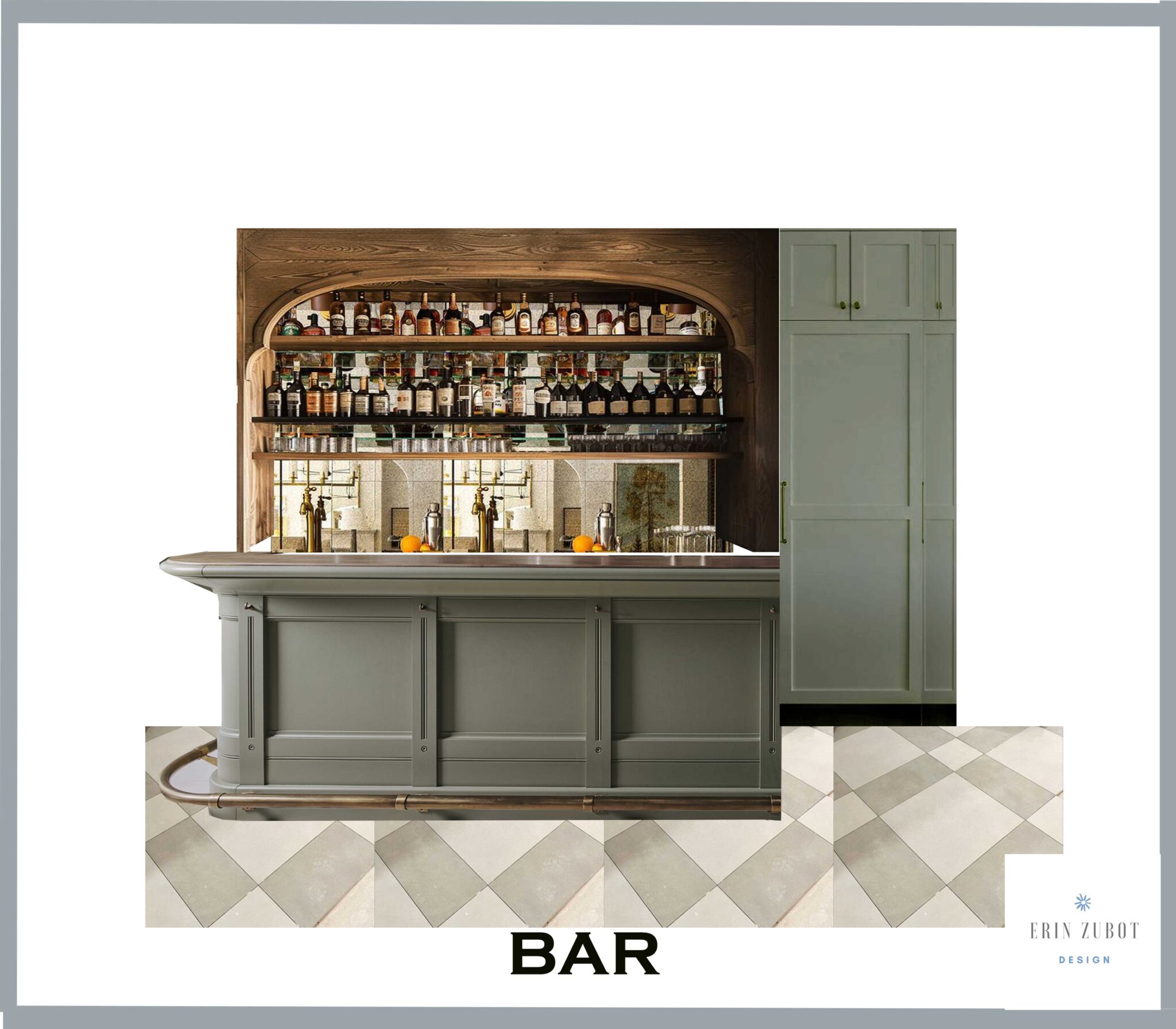DIY Bar Plans - Ideas for our Basement Home Bar - Erin Zubot Design