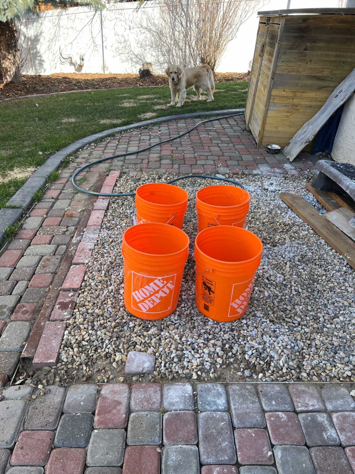 How to Hang String Lights in the Yard (Without Trees!) - Erin Zubot Design