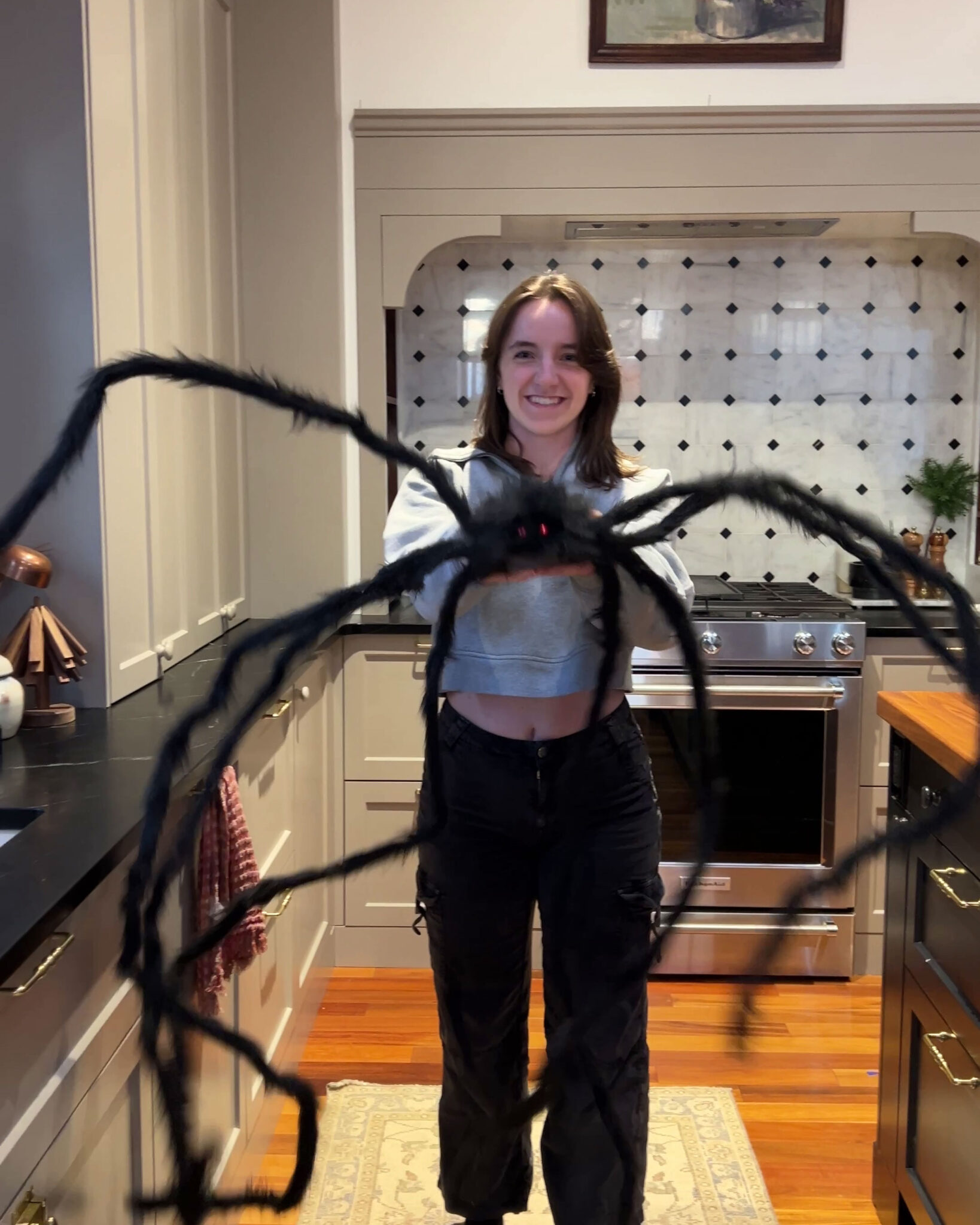 How to Make a Giant Hairy DIY Halloween Spider - Erin Zubot Design
